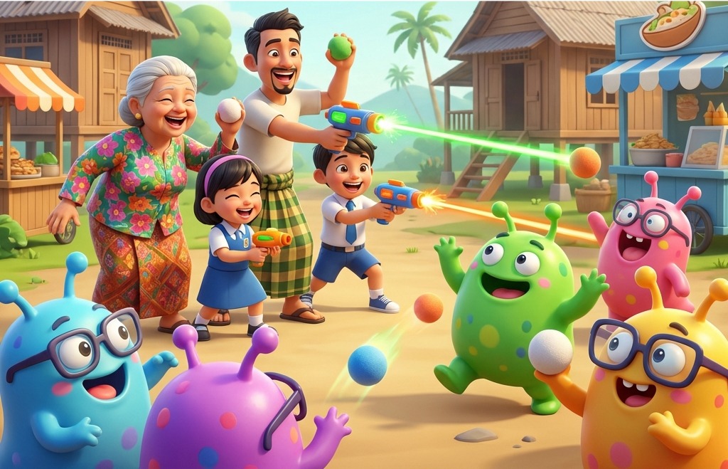 Aliens vs Malaysians - Kampung Chaos!